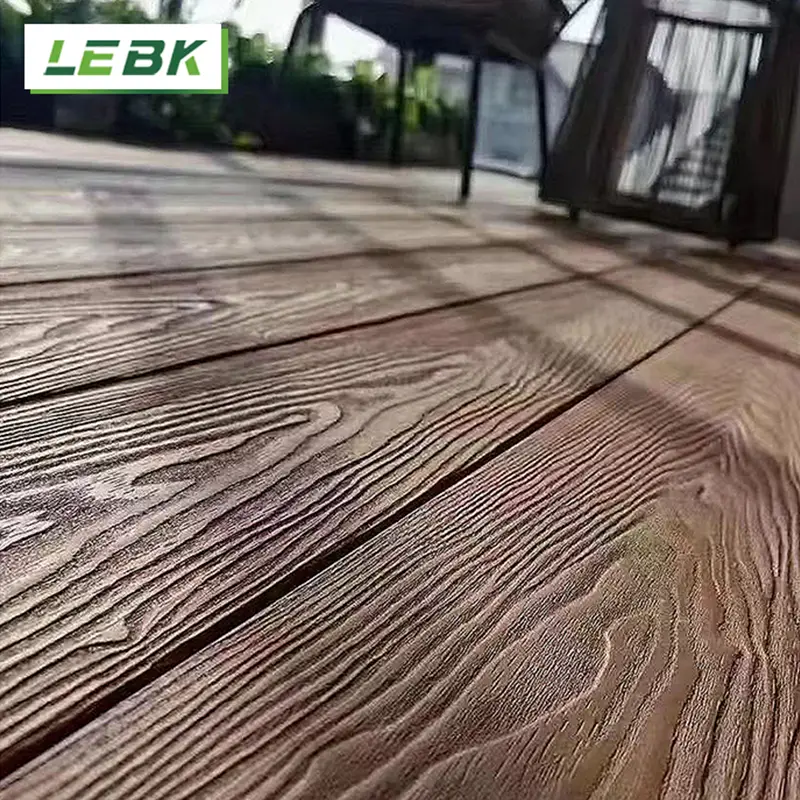 Deep 3d Embossing Wood Grain Decking - LEBK Plastic Wood